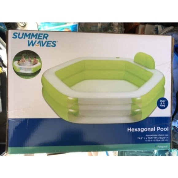 Summer Waves | Other | Summer Waves Inflatable Octagonal Familykid ...
